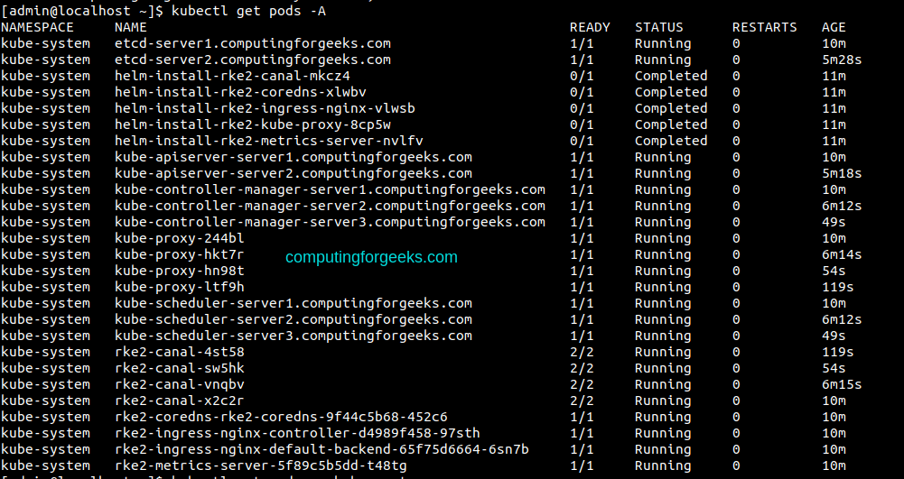 Deploy HA Kubernetes Cluster trên Rocky Linux 8 bằng RKE2 Deploy HA Kubernetes Cluster trên Rocky Linux 8 bằng RKE2